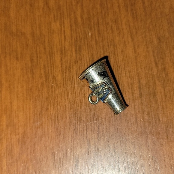 Vintage | Jewelry | Vintage 96s Sterling Silver Cheerleader Megaphone ...